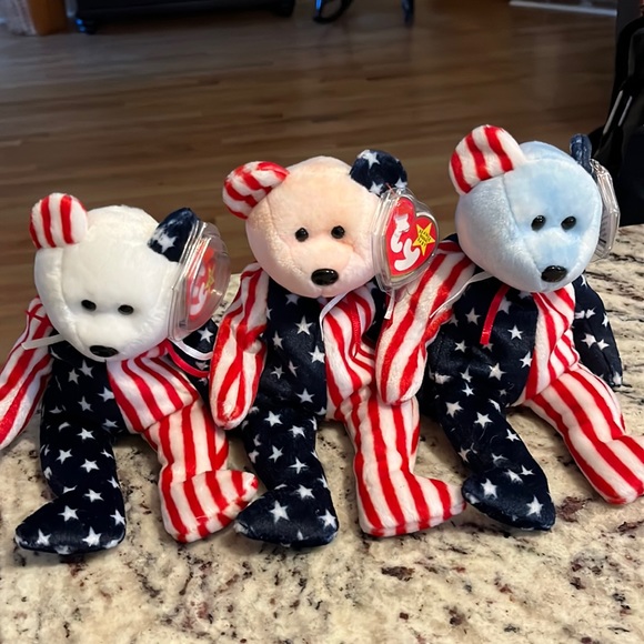 Ty | Toys | Bundle Of 3 Ty Beanie Bears | Poshmark
